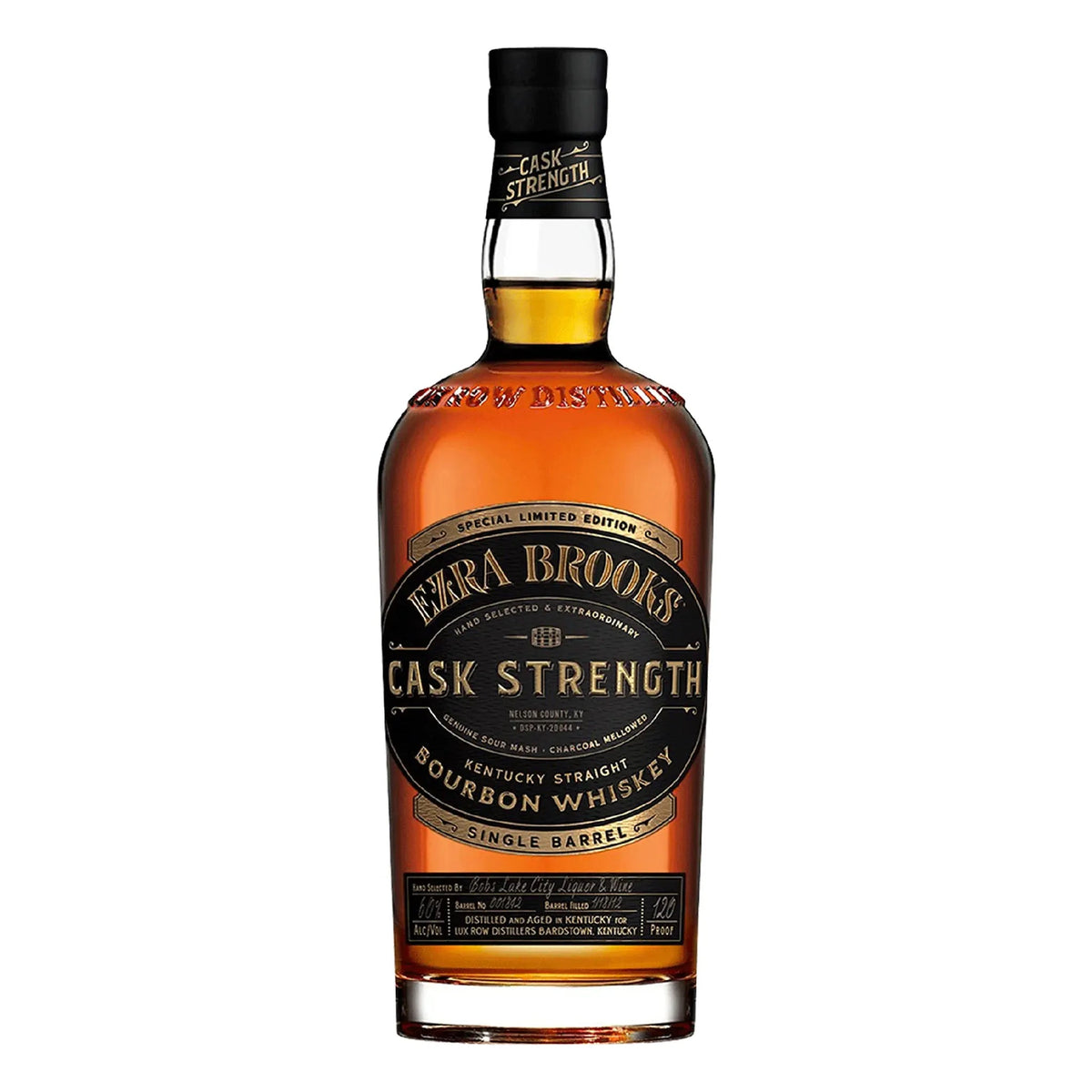 Ezra Brooks Cask Strength Single Barrel Bourbon Whiskey