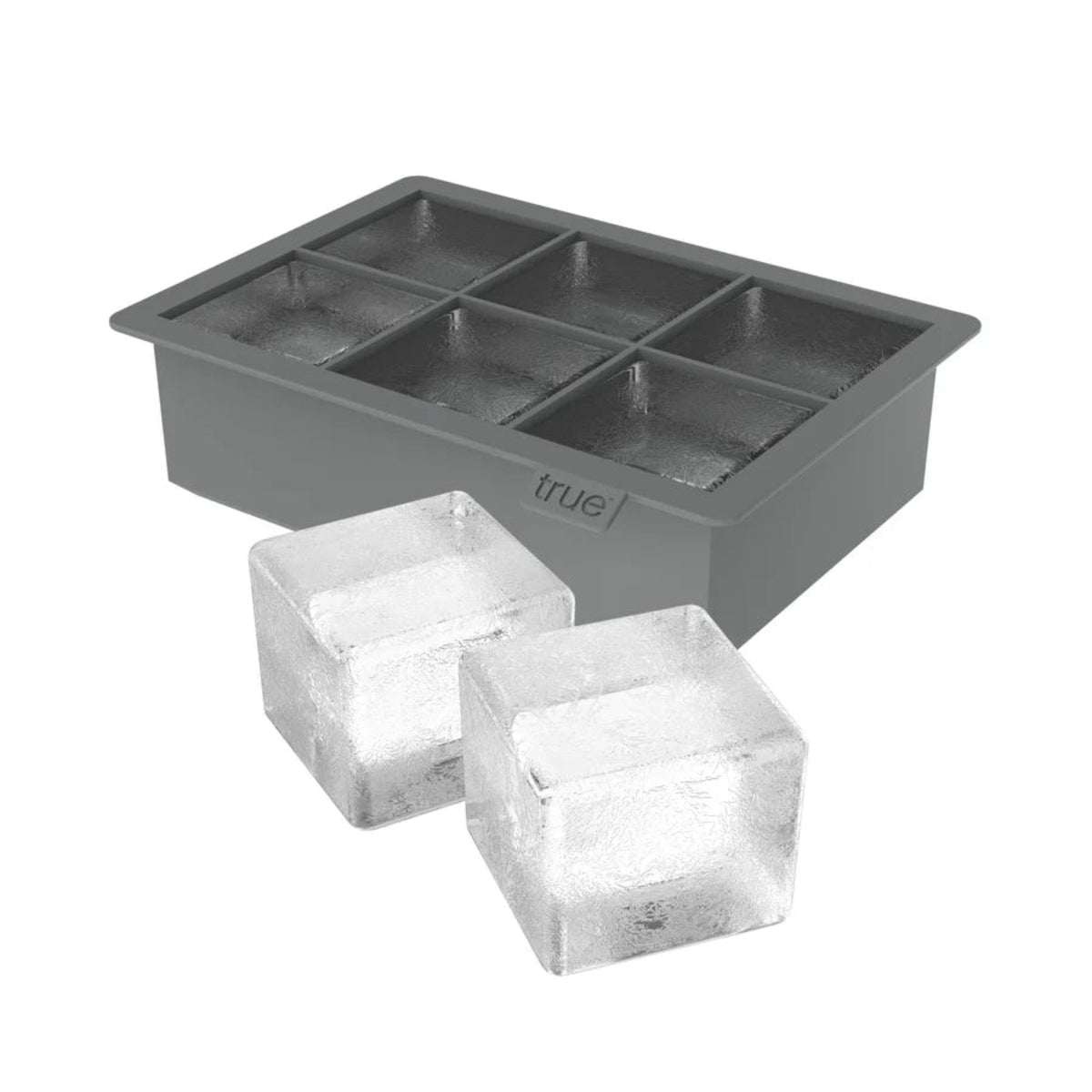 True Colossal 2" Silicone Ice Cube Tray in Gray