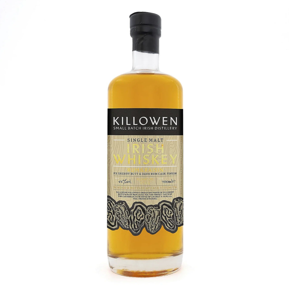 Killowen Single Malt Irish Whiskey Rum & Raisin Px Sherry Butt & Dark