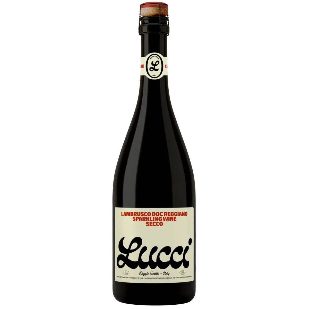 Lucci Lambrusco Reggiano DOC Secco Sparkling | LG | Liquor Geeks