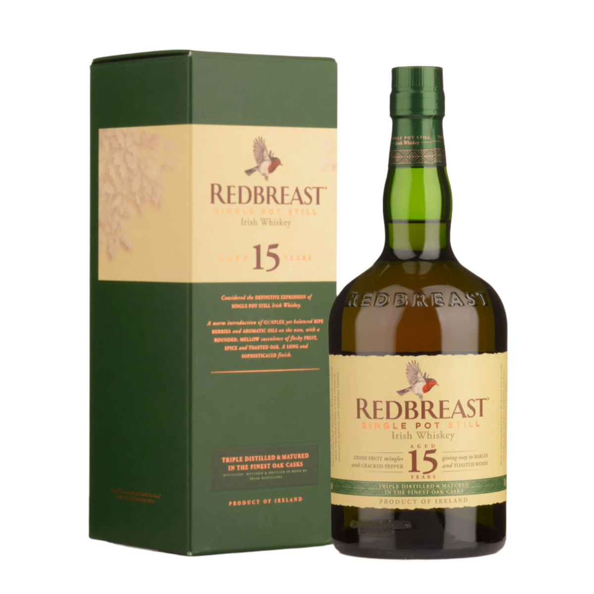 Redbreast Single Pot Still Irish Whiskey 15 Year | Liquor Geeks