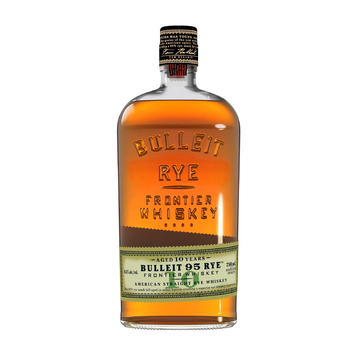 Bulleit Rye 10 Year Old Frontier Whiskey
