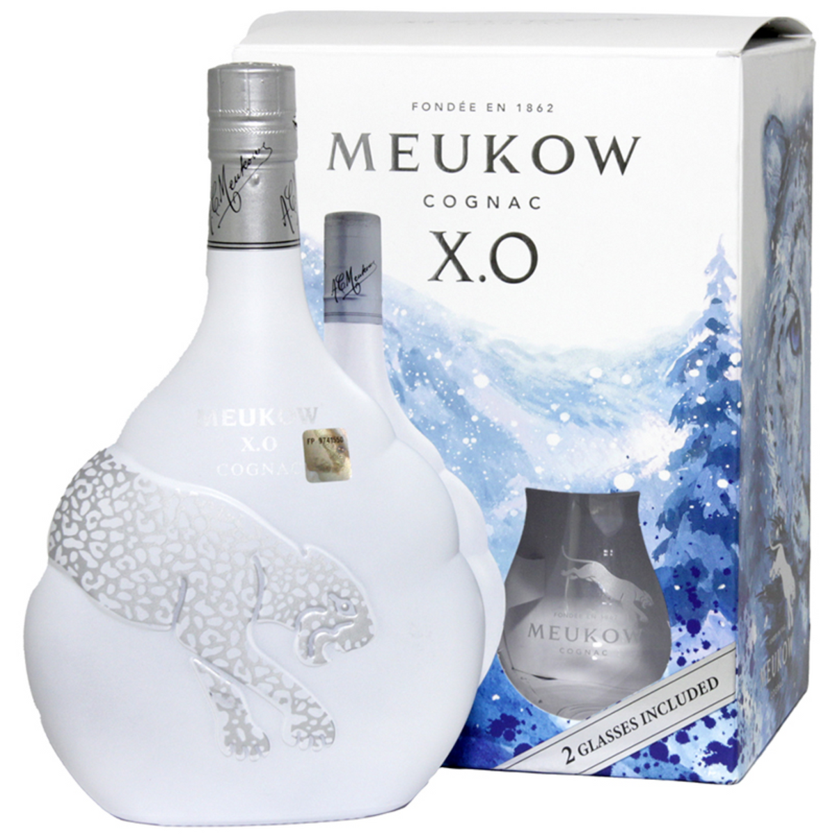 Meukow Cognac XO With 2 Glasses