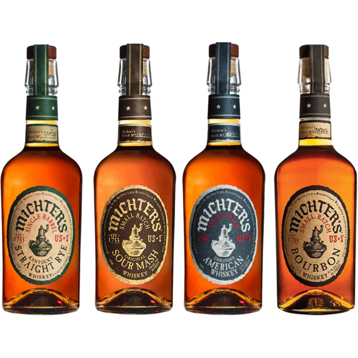 Michter's US1 Small Batch Bourbon, Single Barrel Straight Rye, Unblend