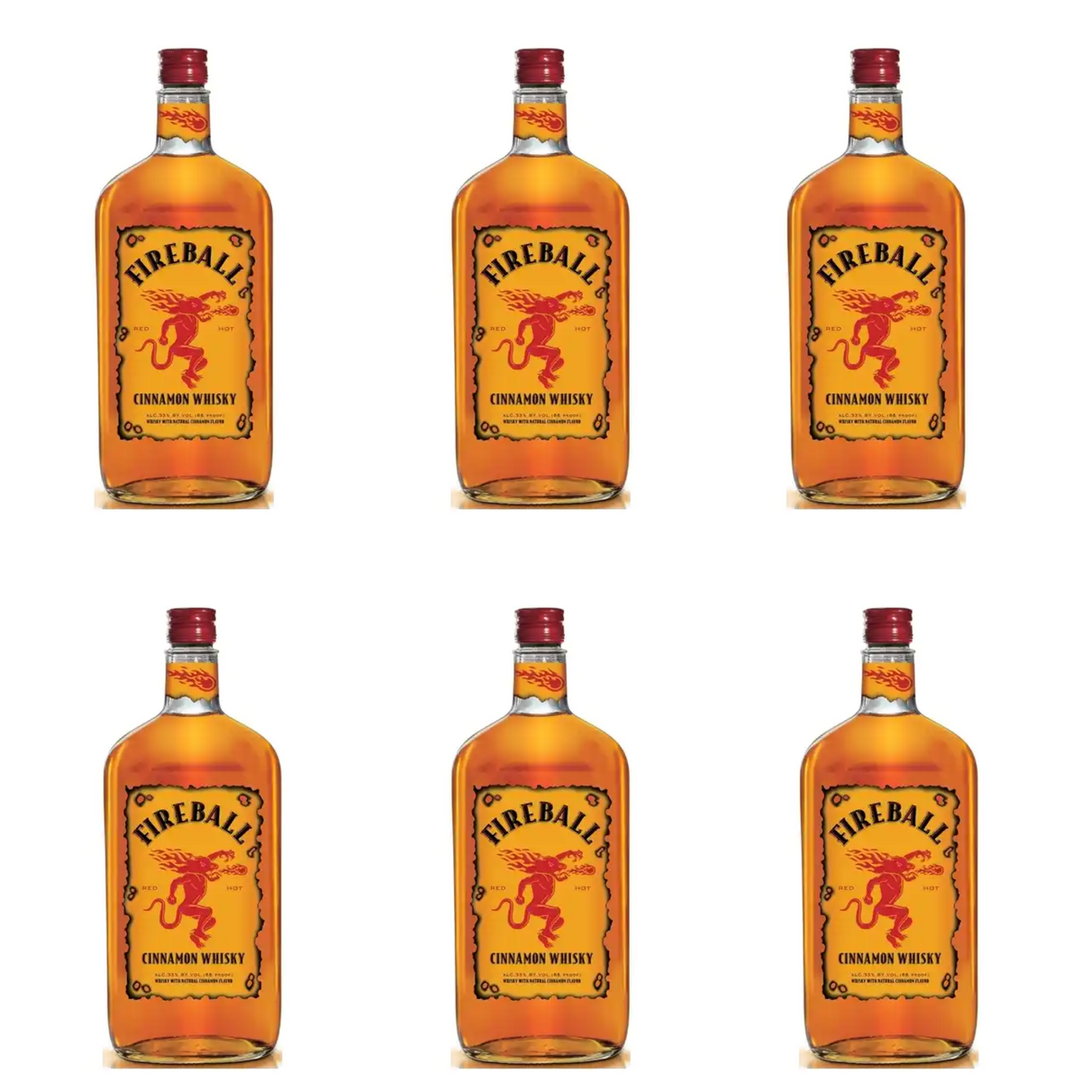 Fireball Cinnamon Whiskey 6-Pack