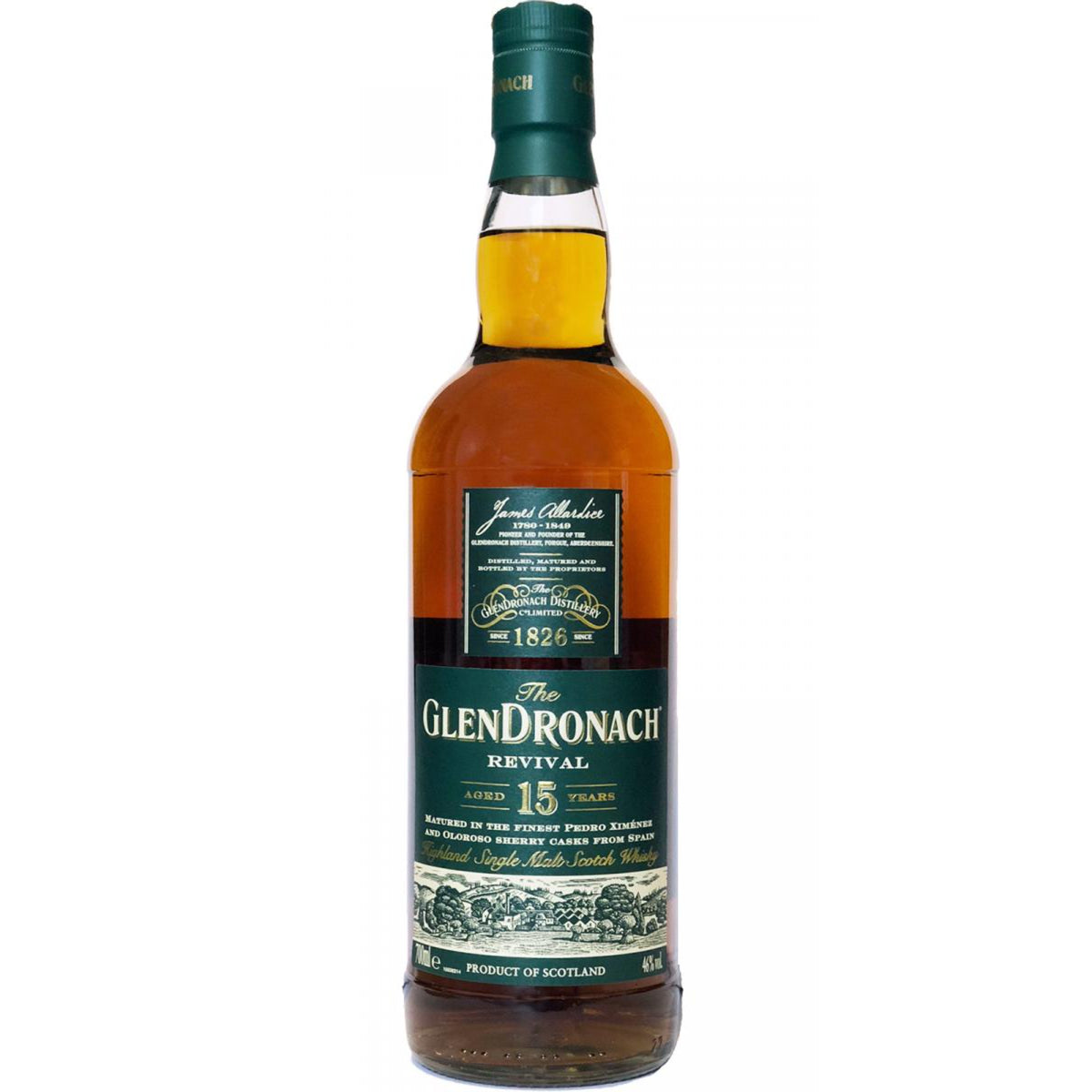 The GlenDronach 15 Year Old Single Malt Scotch Whiskey